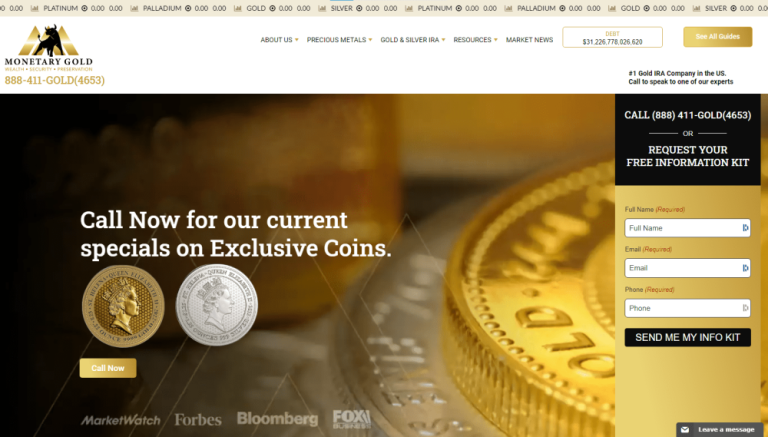 Monetary Gold Review 2024: Gold IRAs, Fees, Security