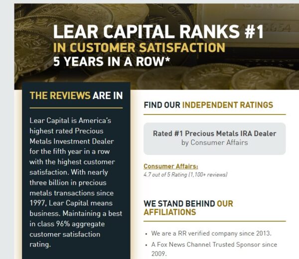 Lear Capital Review 2024: Is it a Legit Gold IRA Company?