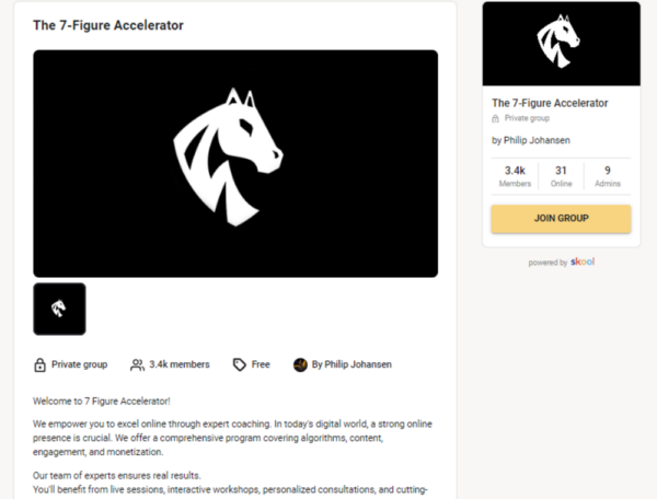 7 Figure Accelerator Skool Community Review