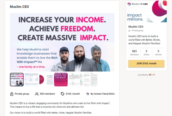 Muslim CEO Skool Community Review